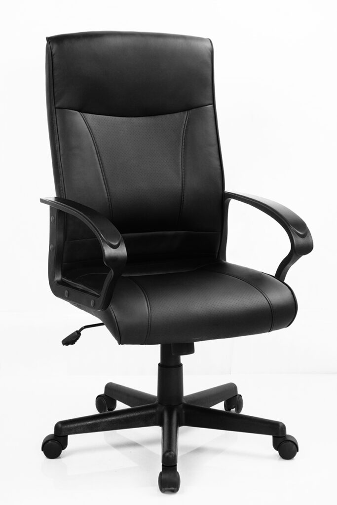 Hemsworth Executive High Back Leather Black Chair – Elite Consultants